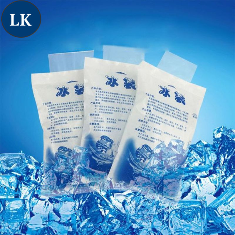 LK 10Pcs 100/200/400/600ML Reusable Ice Pack / Thick Water injection ...