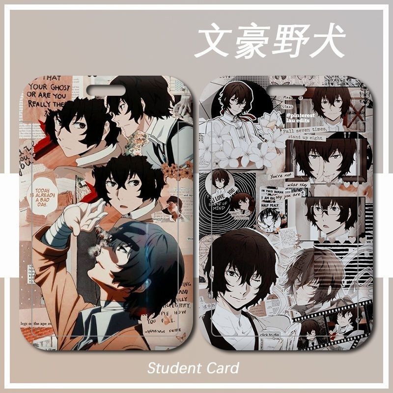 Bungo Stray Dogs Custom Card Holder Student's School Badge Bus Card MRT ...