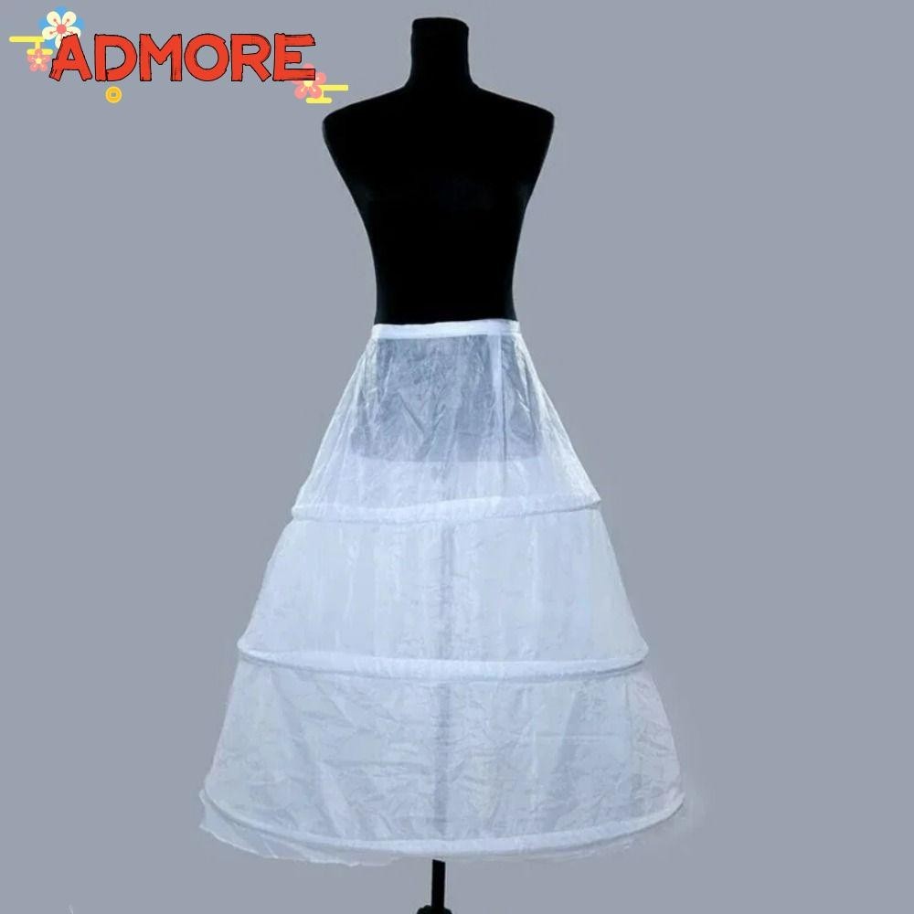 ADMORE A-line Petticoat, High Quality White Drawstring Bridal Crinoline ...