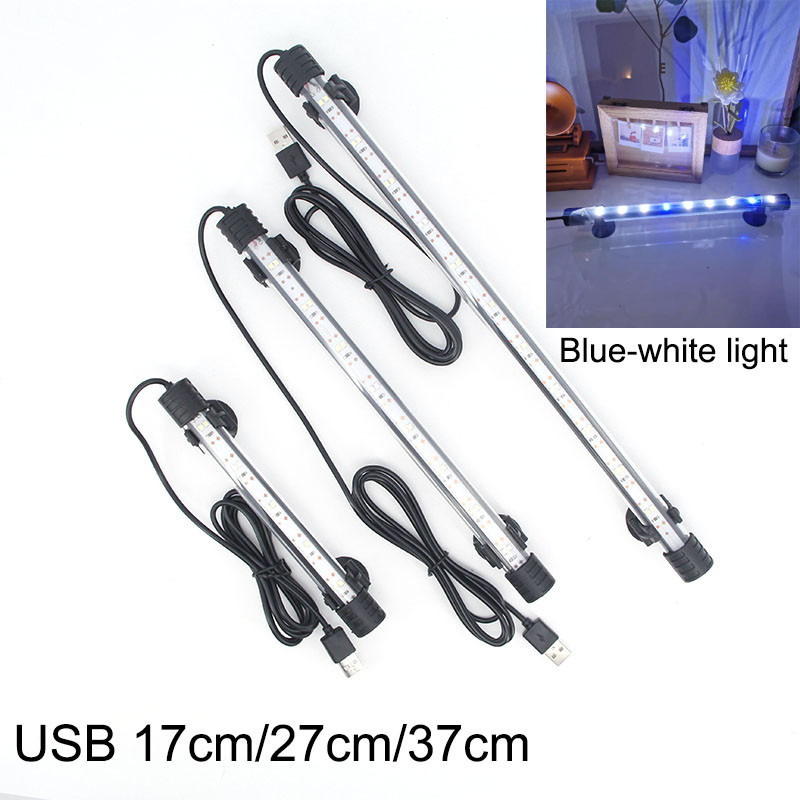 USB 5v Submersible blue white LED Aquarium bule Light Fish plant grow ...