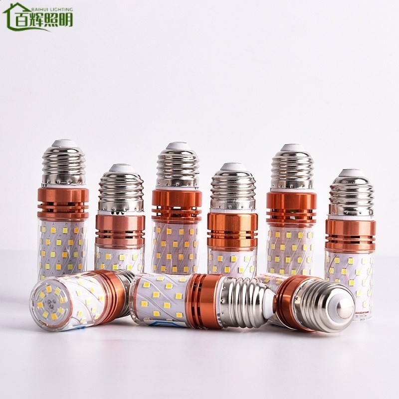 Led Bald Strong Bulb 12W Energy-Saving Power-Saving Corn Lamp Three ...