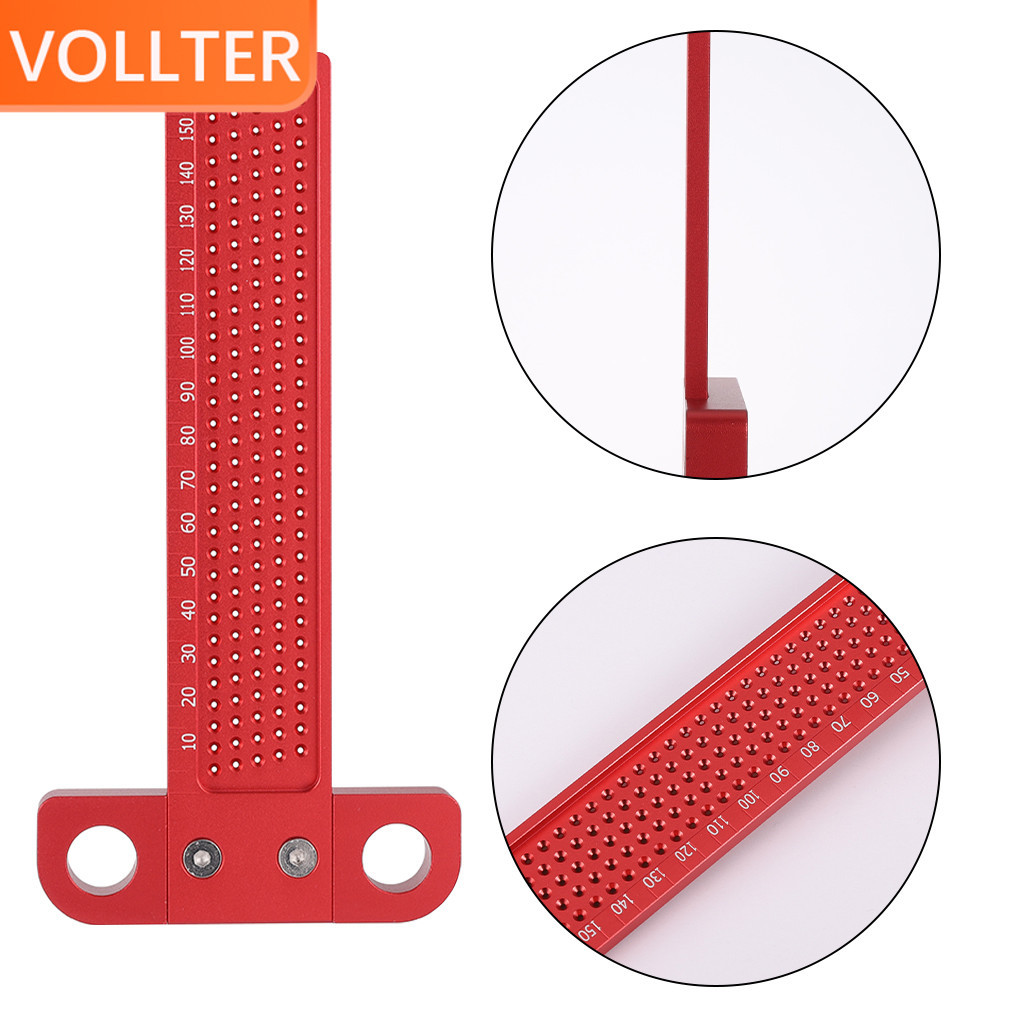 Ruler Woodwork Hole Marking Gauge Positioning T-Shape Craft Woodworking ...