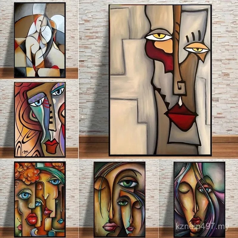 Picasso lukisan minyak seni klasik cetak pada poster seni kanvas dan ...