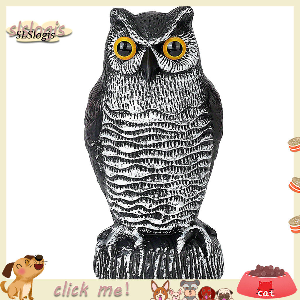 SGW_ Farm Protection Owls Owl Statue Realistic Owl Scarecrow Garden ...