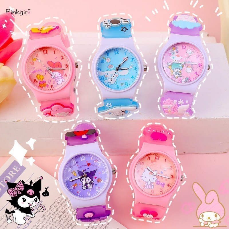 Anime Kids Sanrio Series Analog-Digital Watches Boys Girls Cartoon Cute ...