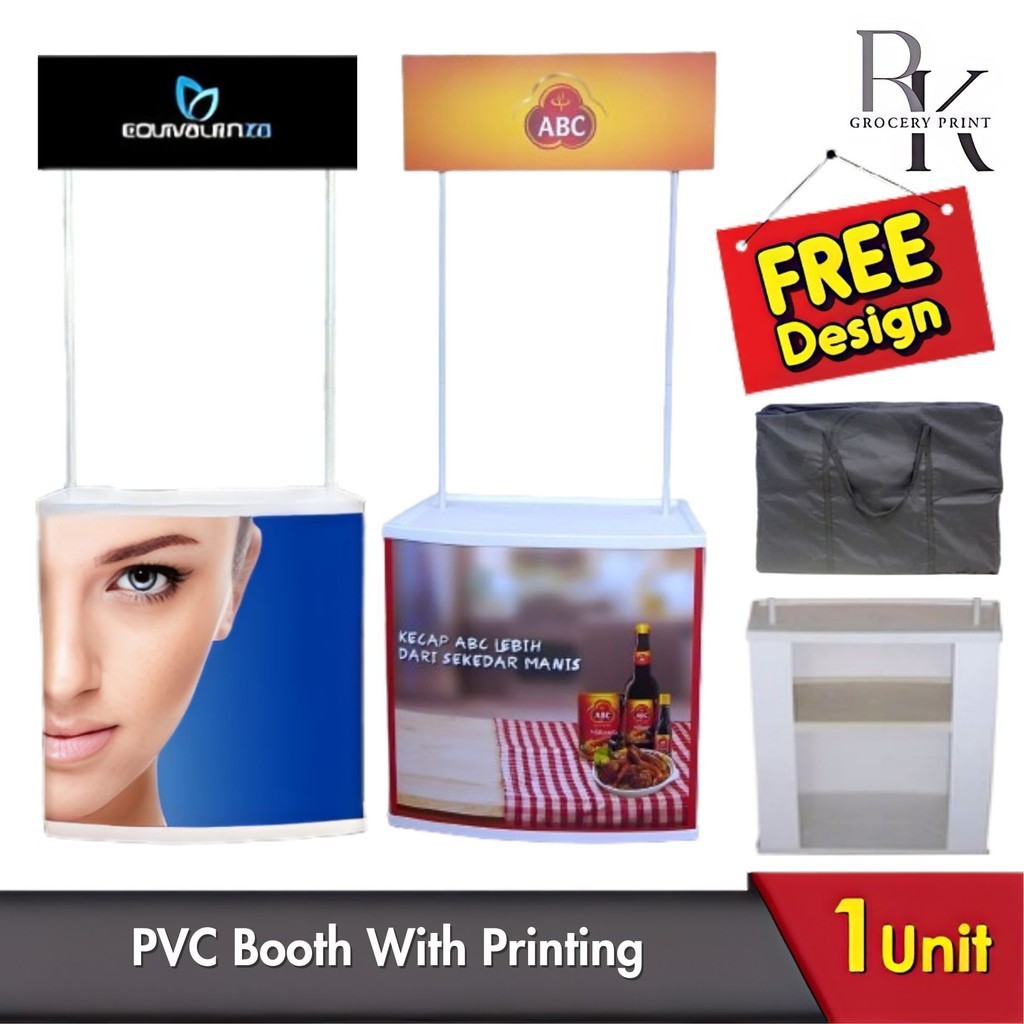 PVC COUNTER BOOTH / PROMOTIONAL COUNTER (included Printing Booth and ...