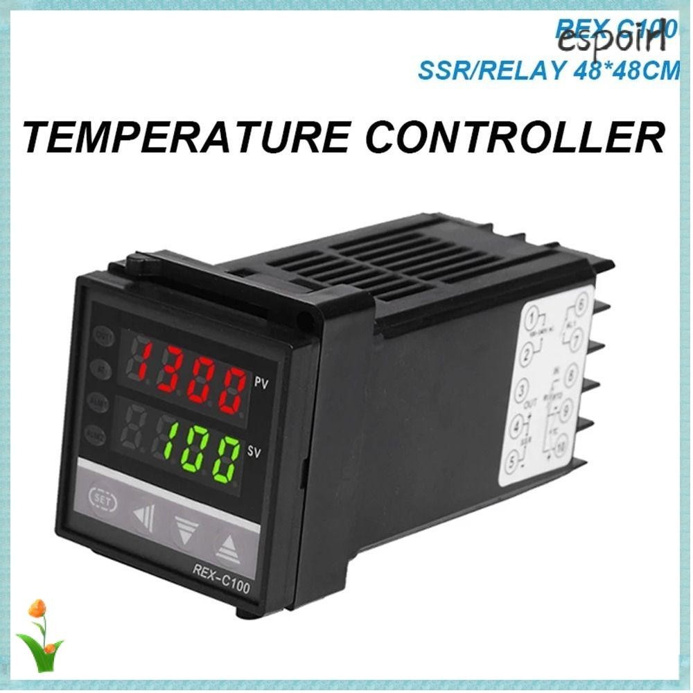 ESPOIR Temperature Controller, with K Type Probe Sensor Output Digital ...