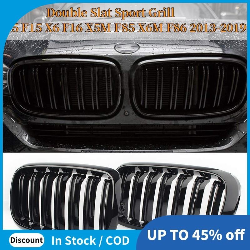 Front Kidney Grille Double Slat Sport Grill For-BMW X5 F15 X6 F16 X5M ...