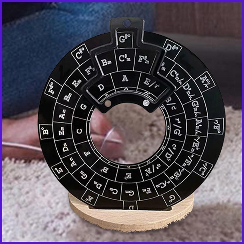 Guitar Chord Wheel Chord Tool Disc of Fifths Wheel Melody School ...