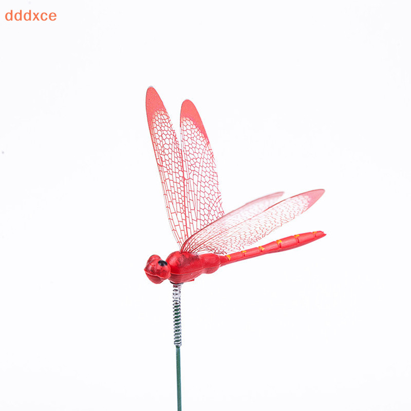 [dddxce] 10pcs Dragonfly Garden Yard Planter Dragonfly Flower ...