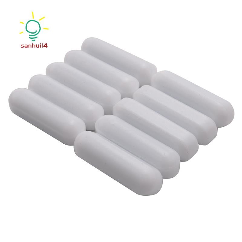 10 Pieces PTFE Magnetic Stirrer Mixer Stir Bar Laboratory Bar Stir ...
