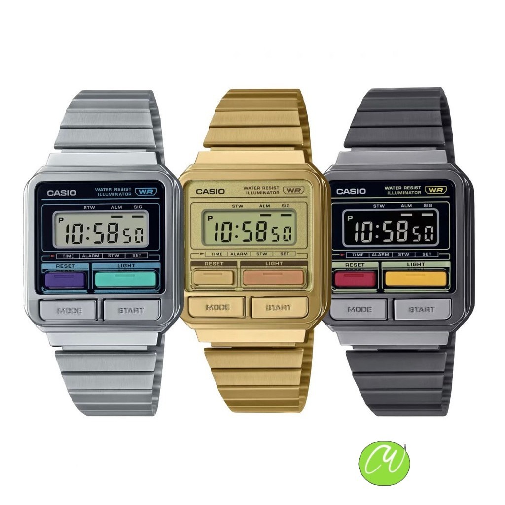 [ NEW CASIO ] VINTAGE UNISEX WOMEN / MEN WATCH A120WE / A120WEG ...