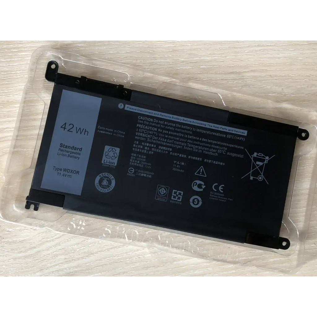 42Wh WDX0R Laptop Battery For Dell Inspiron 13 5000 5368 5378 7368 7378 ...