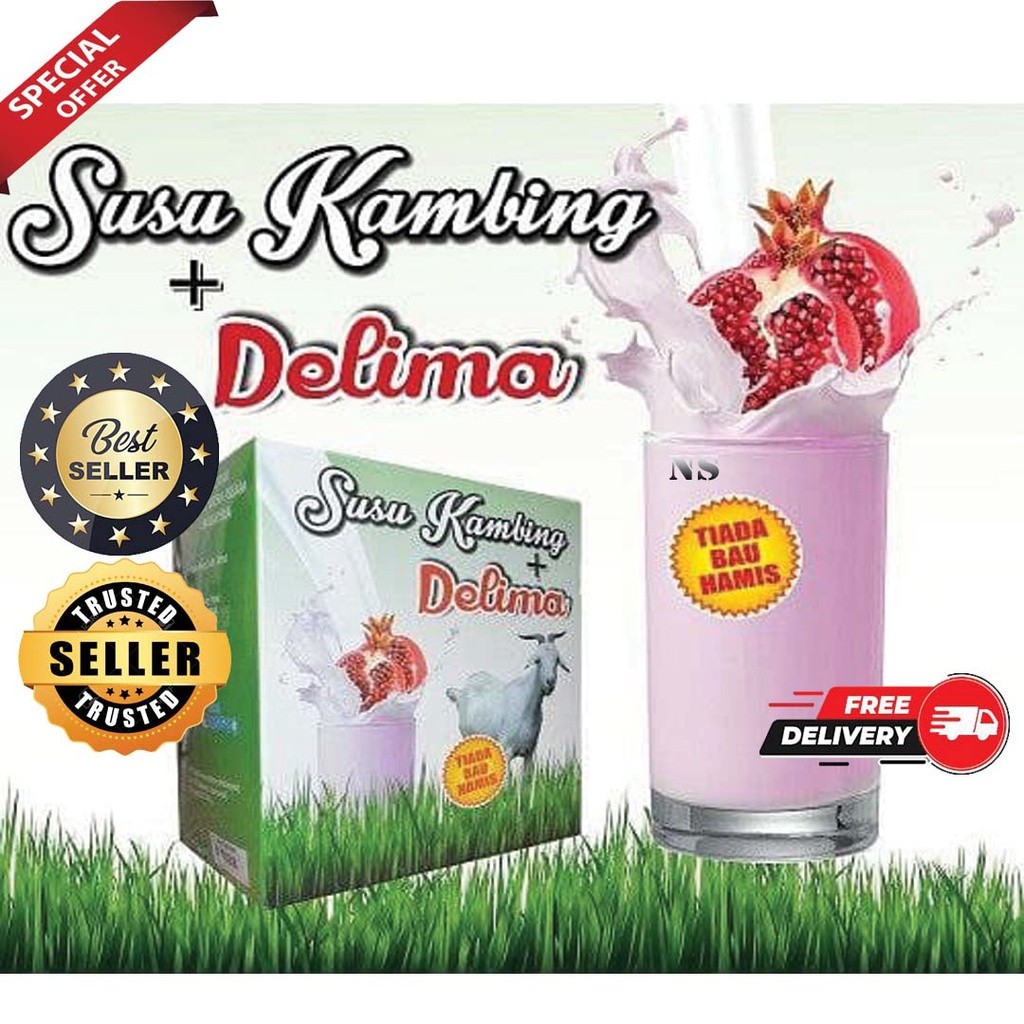 SUSU KAMBING + DELIMA + GULA NANO BAIK UNTUK SEISI KELUARGA 15 sachet ...