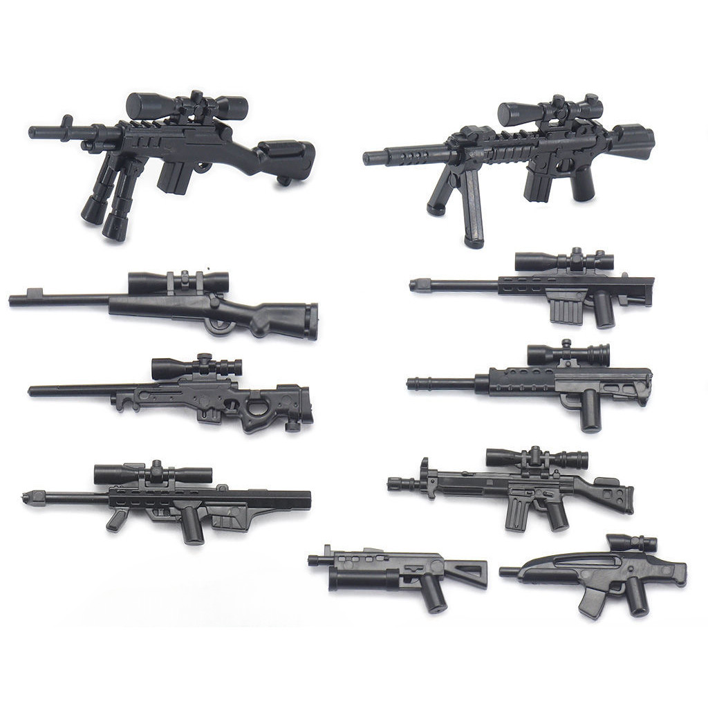 Compatible with Lego Military Building Blocks World War II Revolver Gun ...