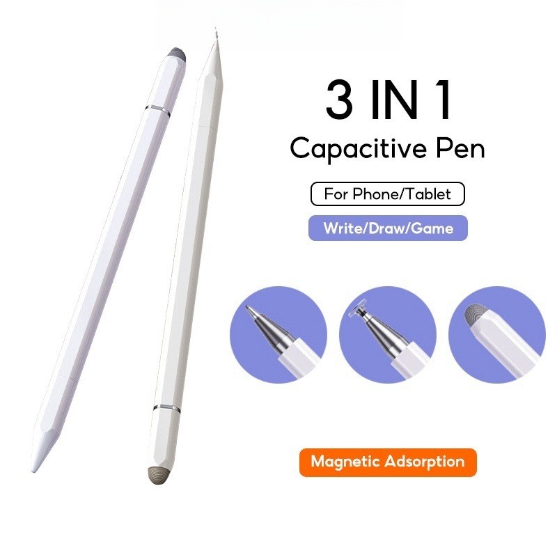 3 in 1 Capacitive Stylus Pen For Xiaomi Poco Pad 5G 2024 Redmi Pad Pro ...