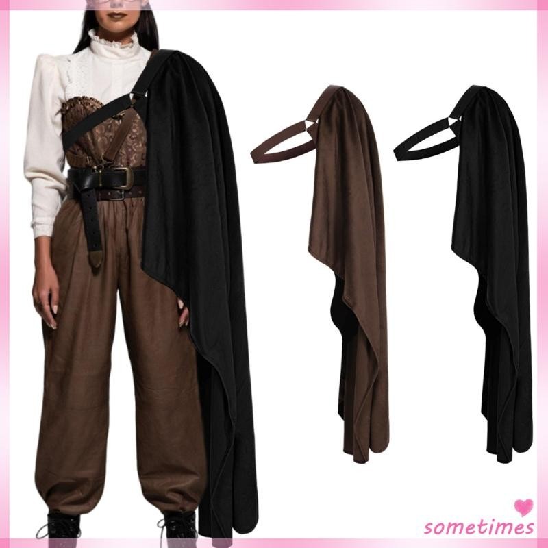 Time Medieval Shawl Medieval Men Half Shoulder Cape Halloween Medieval ...