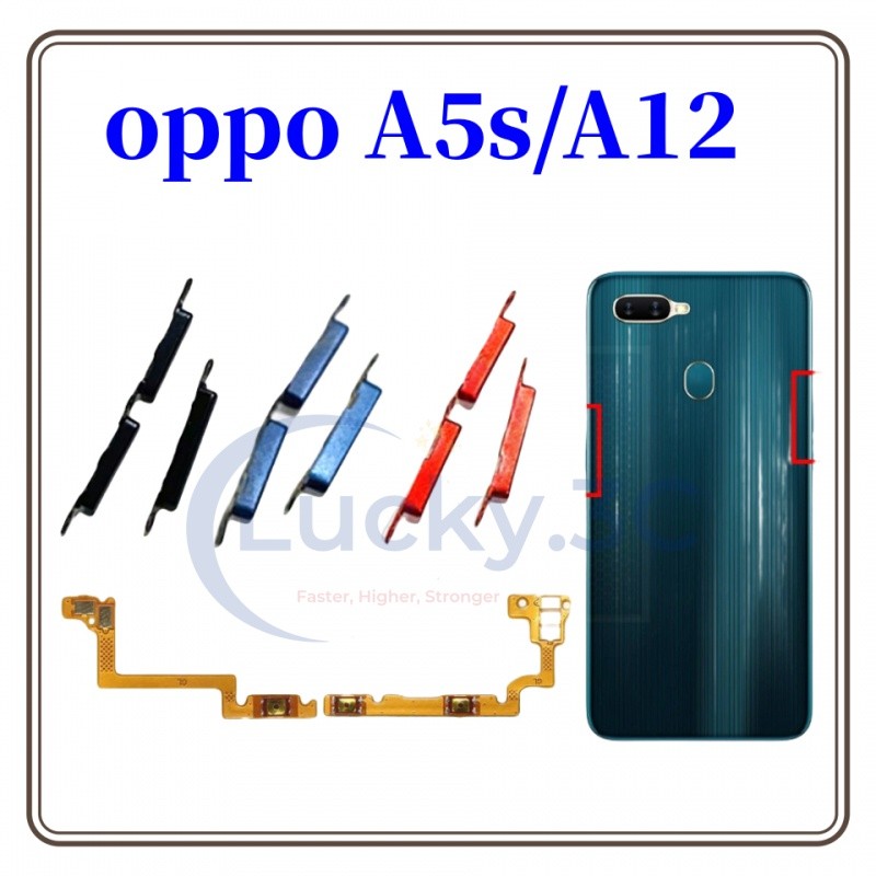 New For OPPO A5S/A12 Power button flex on / off Switch Button Side Key ...