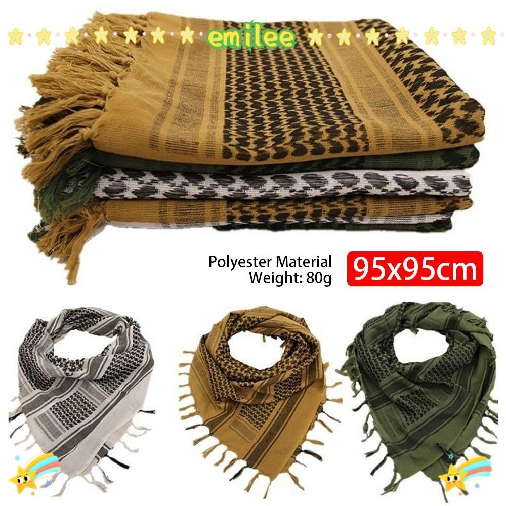 EMIL 1Pcs Arabic Turban Hijab, Multifunction Headwrap Square Neck Wrap ...