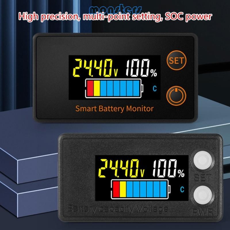Mon 12V 24V 36V 48V Capacity Indicator Cart Voltage Meter with Digital ...