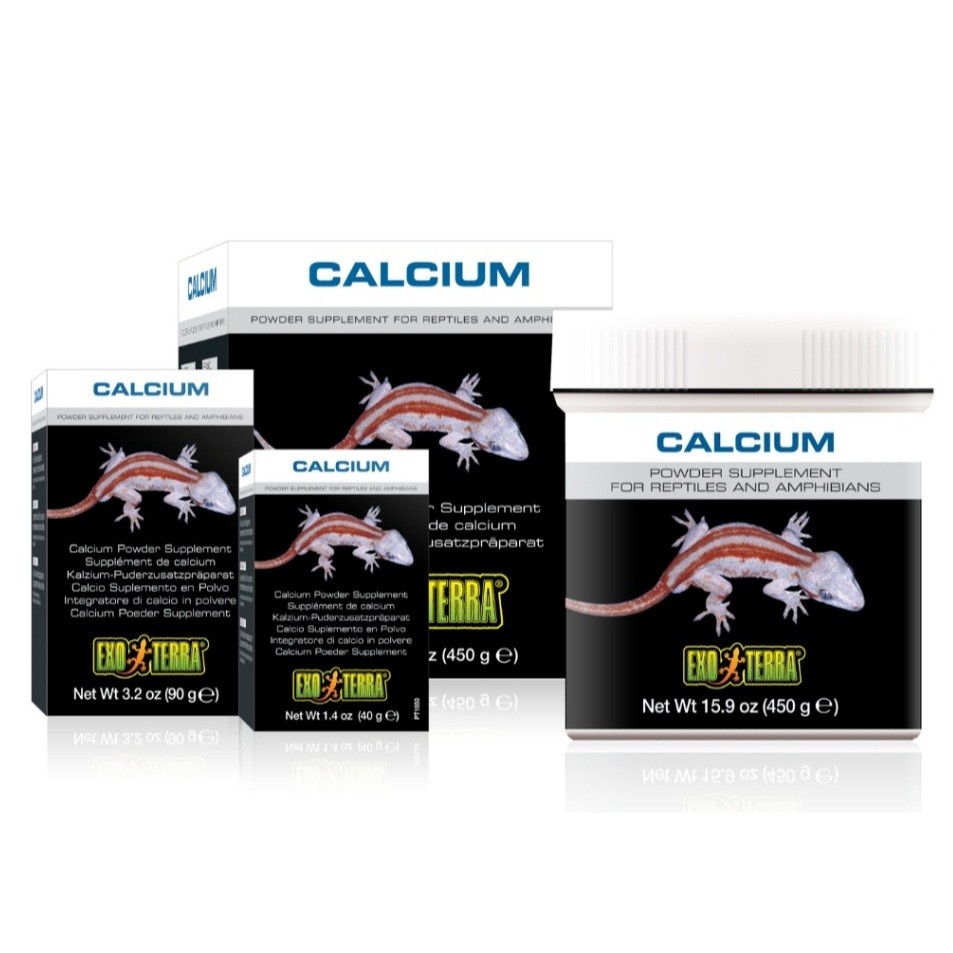 EXO TERRA REPTILE CALCIUM VITAMIN POWDER (40g) AMPHIBIANS METABOLISM ...