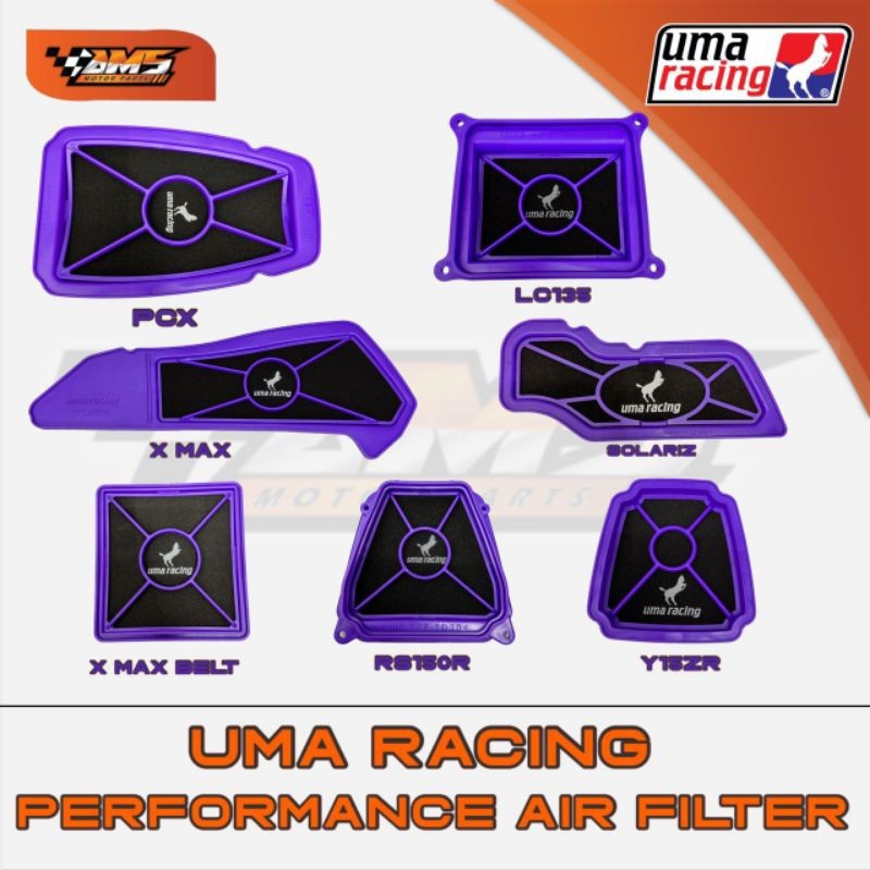 (LIVE) UMA RACING AIR FILTER KIT XMAX / NVX / XMAX / EGO SOLARIS / PCX ...