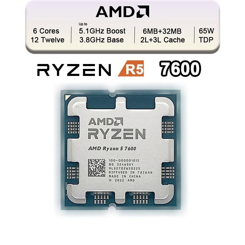 AMD brand-new CPU R5-7600 7600X R7 7800X 3D 7700X R9 7900X 7950X D3 R9 ...
