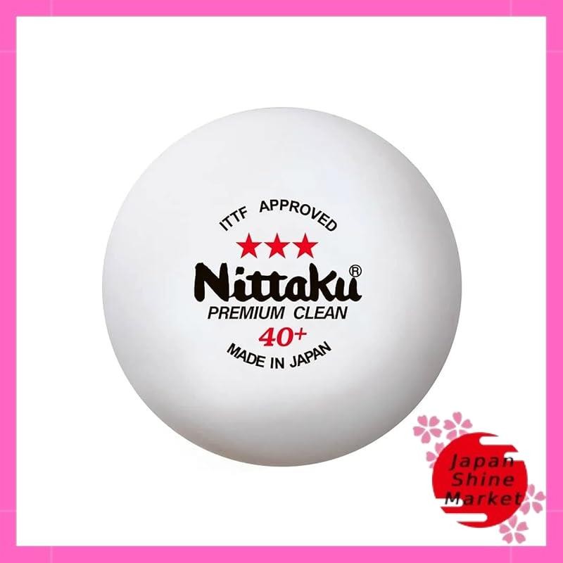 Nittaku Table Tennis Ball 3 Star Premium Clean 3 Pack Antiviral and Antibacterial ITTF Approved ...