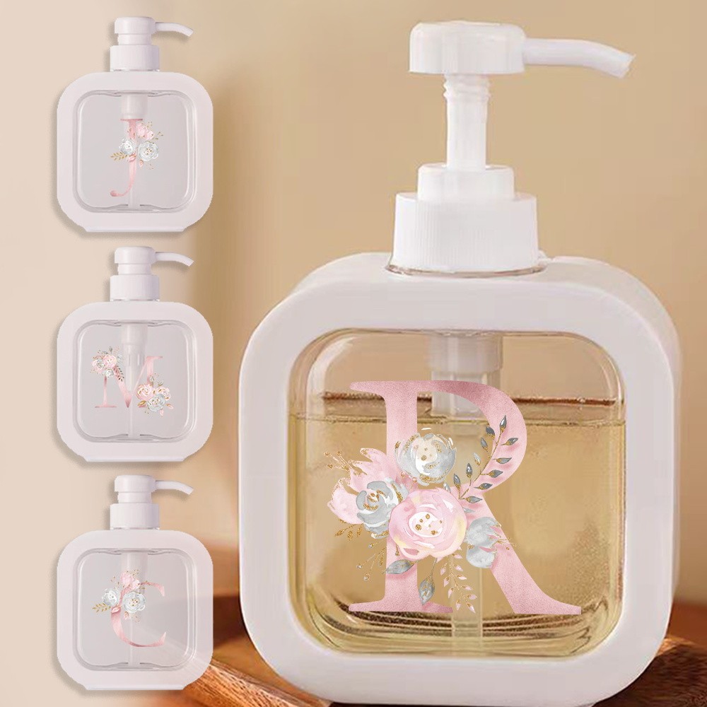 500ml Press Type Lotion Bottle Liquid Lotion Refillable Bottles Shampoo ...