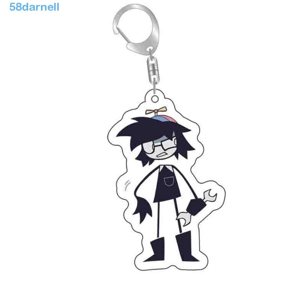 DARNELL Miss Circle Acrylic Keyring, Claire Zip Fundamental Paper ...
