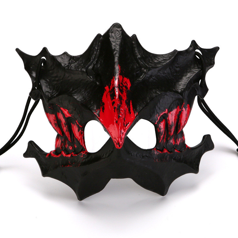 Half-face Blood Mask Men Dragon Tiger Wolf Mask Horror Halloween ...