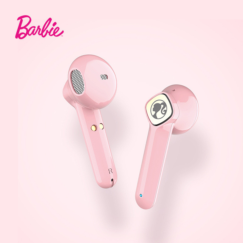 Barbie TWS Wireless Bluetooth Headphones For Girls Cute Mini Bass Music ...