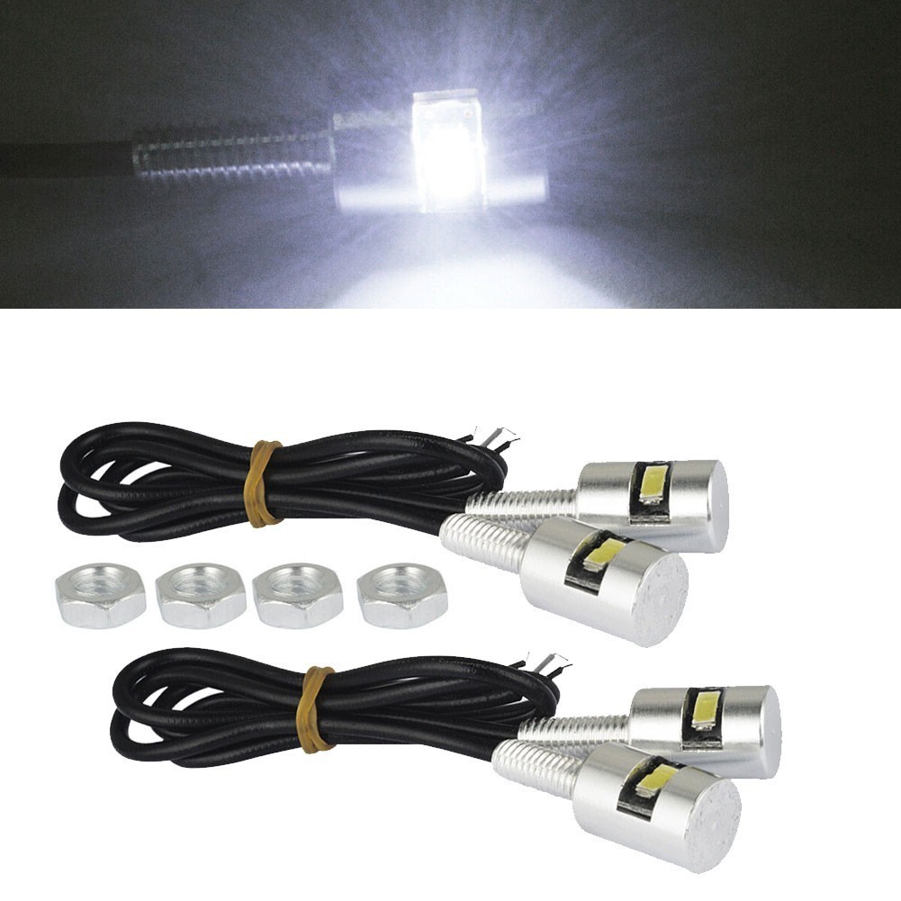 TWILIGHT| 4X Motorcycle Car For SMD LED License Plate Light Screw Bolt ...