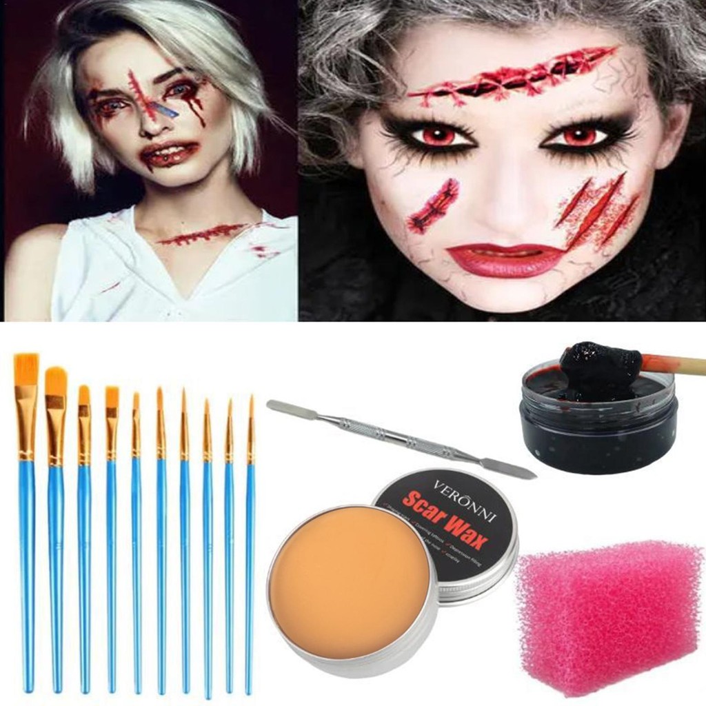 Scar Wax SFX Makeup Professional Makeup Kit for Halloween Complete SFX ...