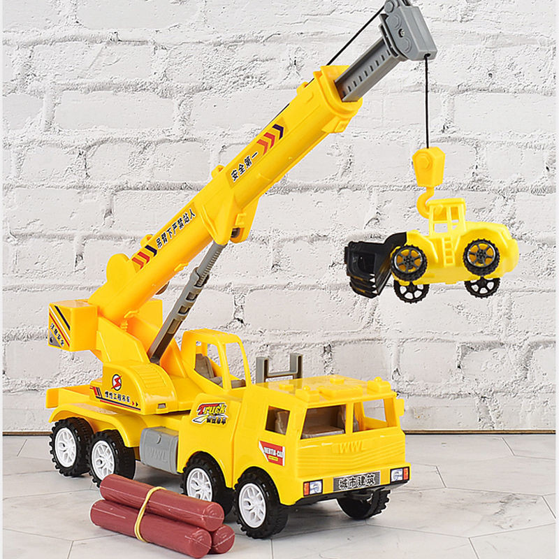 Inertia Crane Large Engineering Truck Crane Crane Fire Truck Children's ...