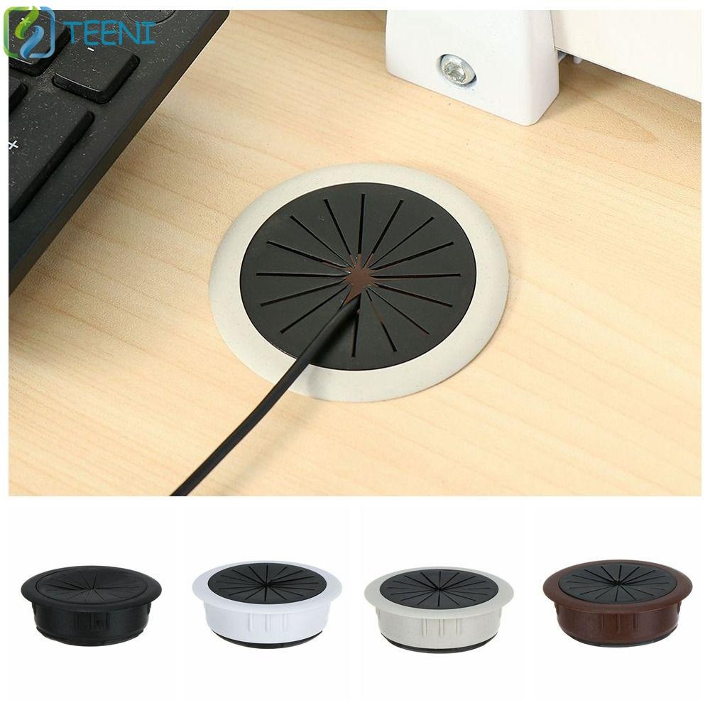 TEENI Cable Hole Cover, Round Plastic Wire Hole Covers Grommet, Cable ...