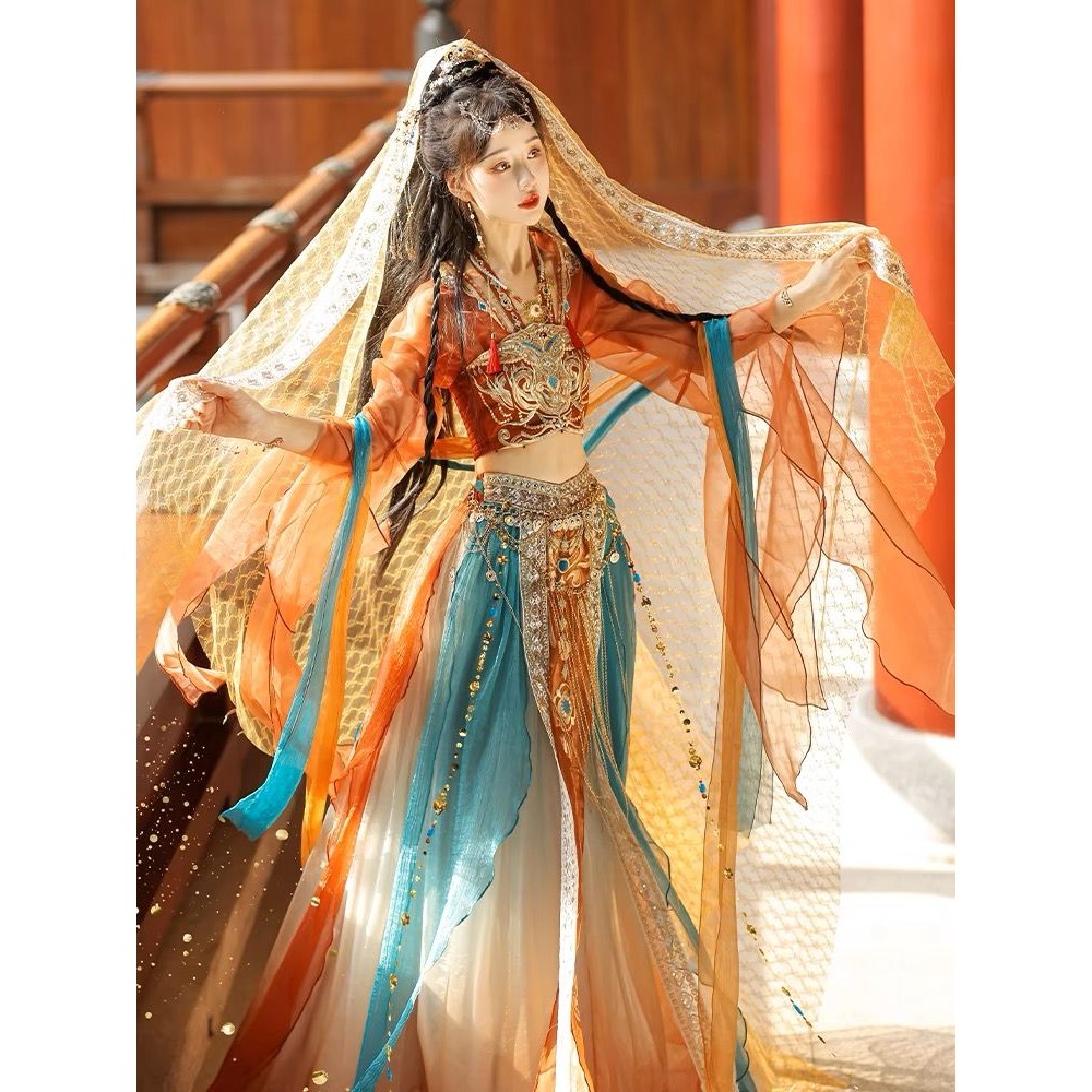 Exotic Hanfu Feitian Dunhuang Heavy Industry Embroidery [Yimeng ...