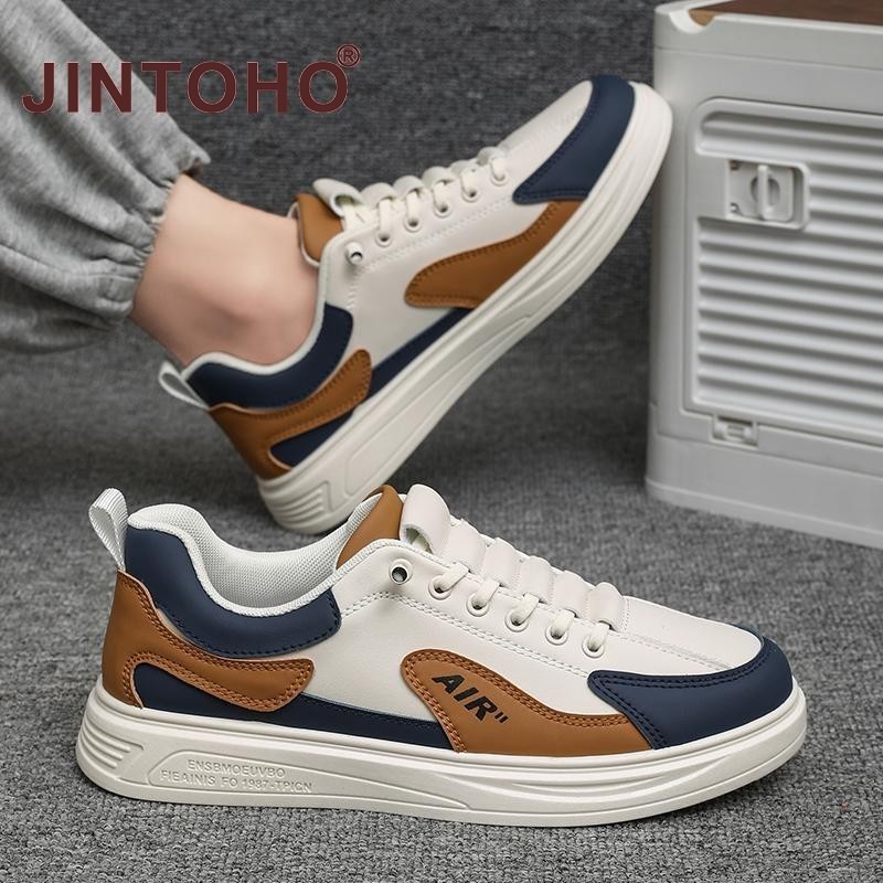 JINTOHO Fashion Big Size Men Sport Shoes Casual Leather Sneakers for ...