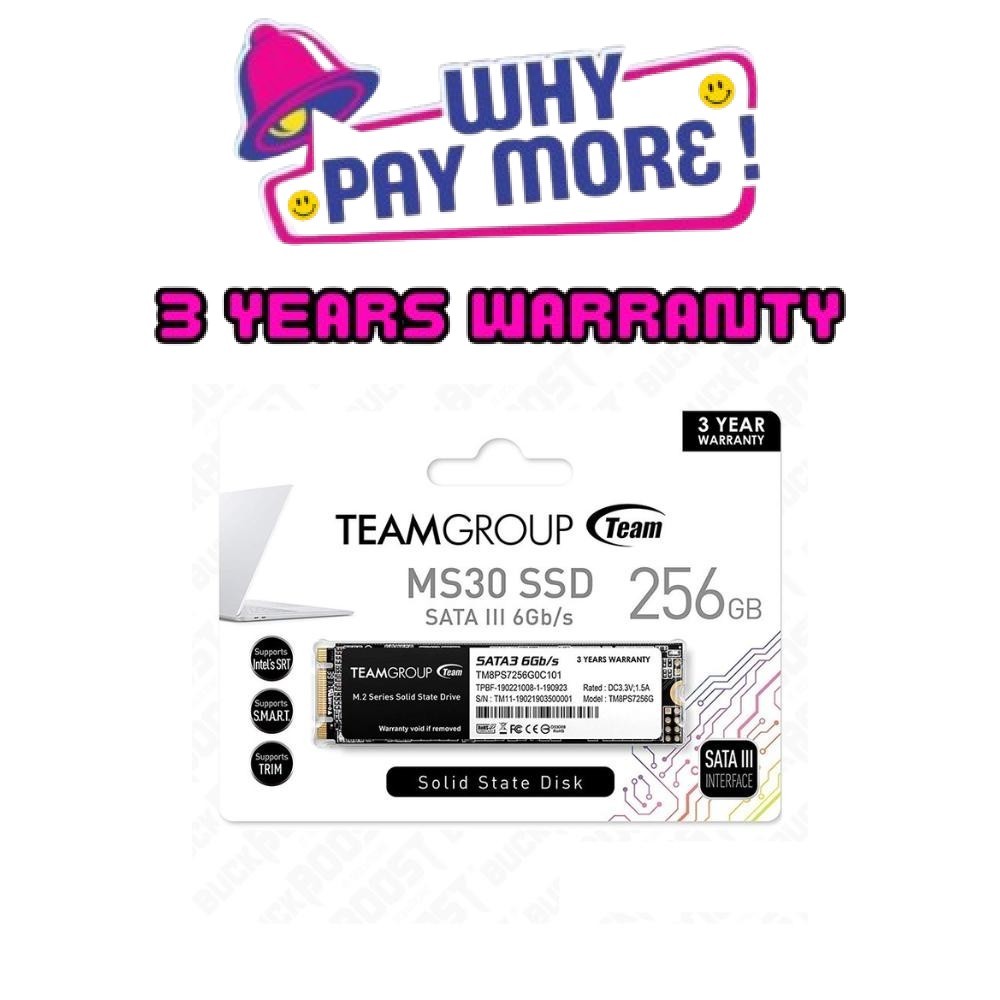 TEAM GROUP MS30 M.2 2280 SATA 128GB | 256GB | 512GB | 1TB SSD | Shopee ...