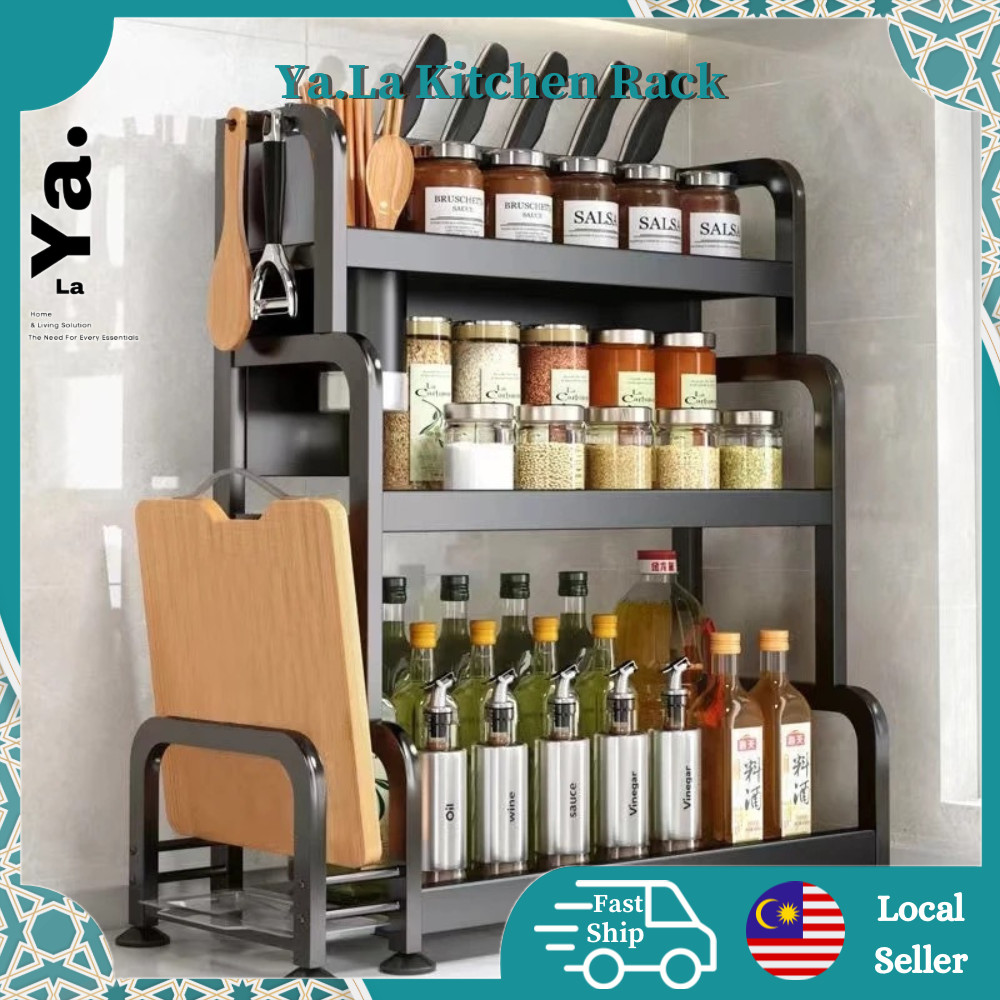 Kitchen Rack Rak Rempah Spice Rak Condiment Rack Rak Dapur Rack ...