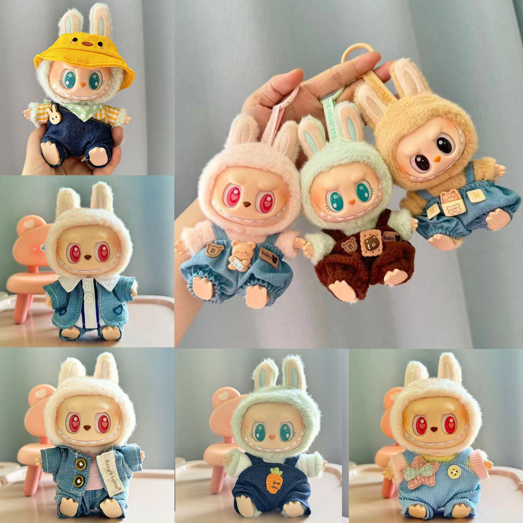 Labubu V2 V1 Doll Clothes Cos Jumpsuits For Labubu Macaron Clothes ...
