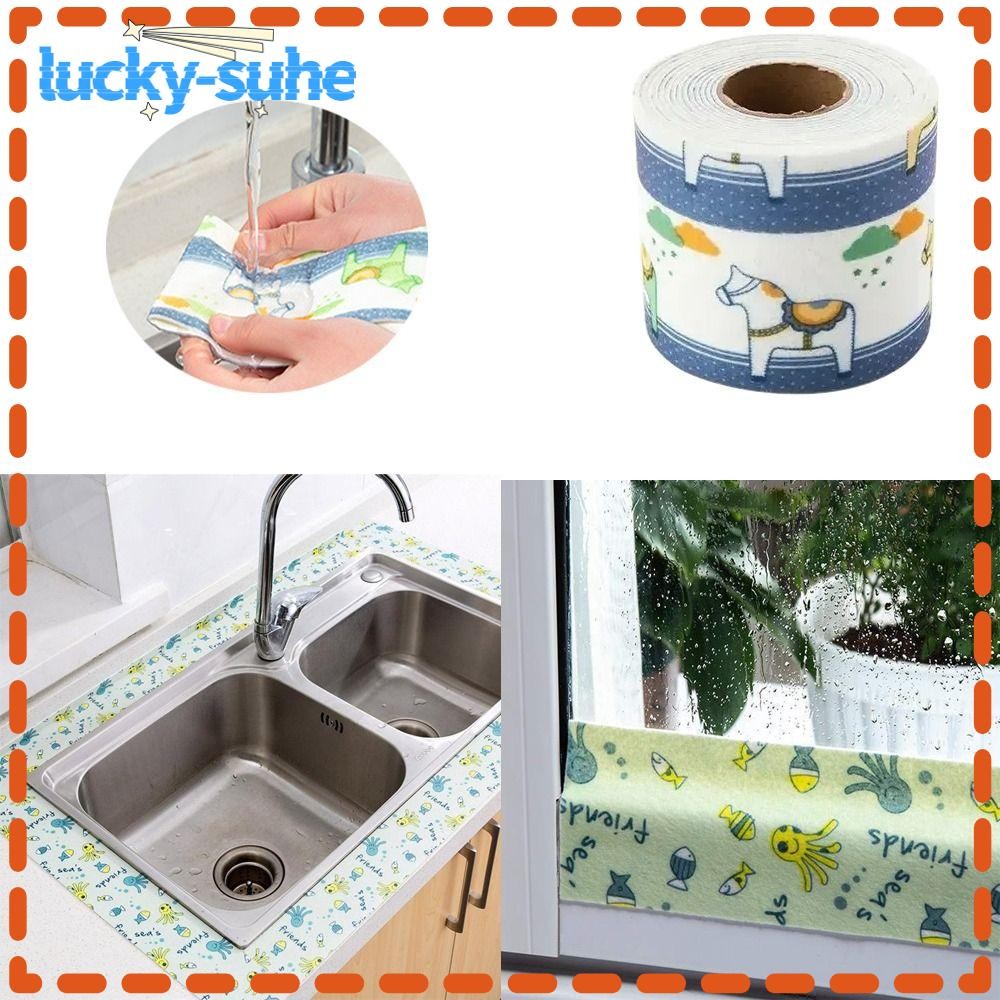 LUCKY-SUHE Window Water-absorbing Sticker, Reusable Washable Sink ...