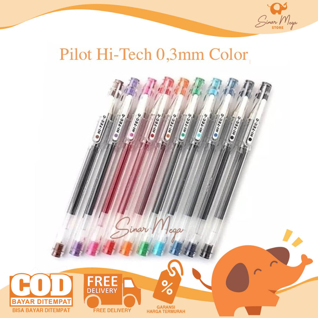 Pilot Pen Hi Tec 0.3mm Color Color/Hi-Tec-c Hi Tech | Shopee Malaysia