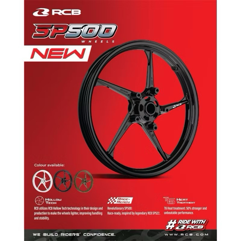 ORIGINAL RACING BOY SP500 SPORT RIMS RCB Y15ZR LC135 5S LCV8 BLACK ...