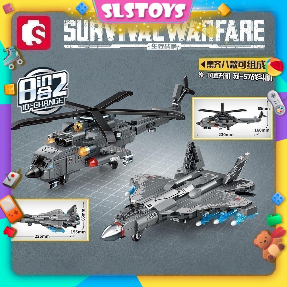 [8 IN 1] Sembo Block 207062-207069 Survival Warfare Series Military ...