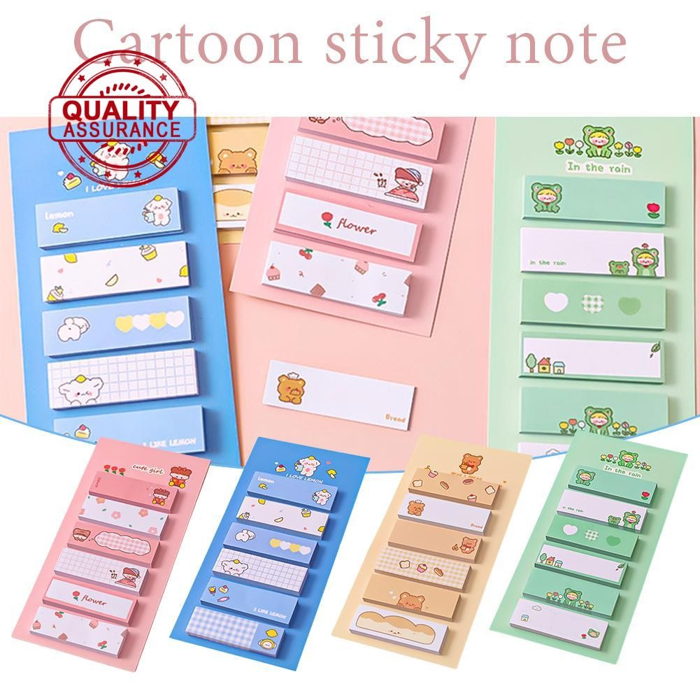 Artoon Sticky Note Student Rectangular Post-it Notes 6 Classification ...