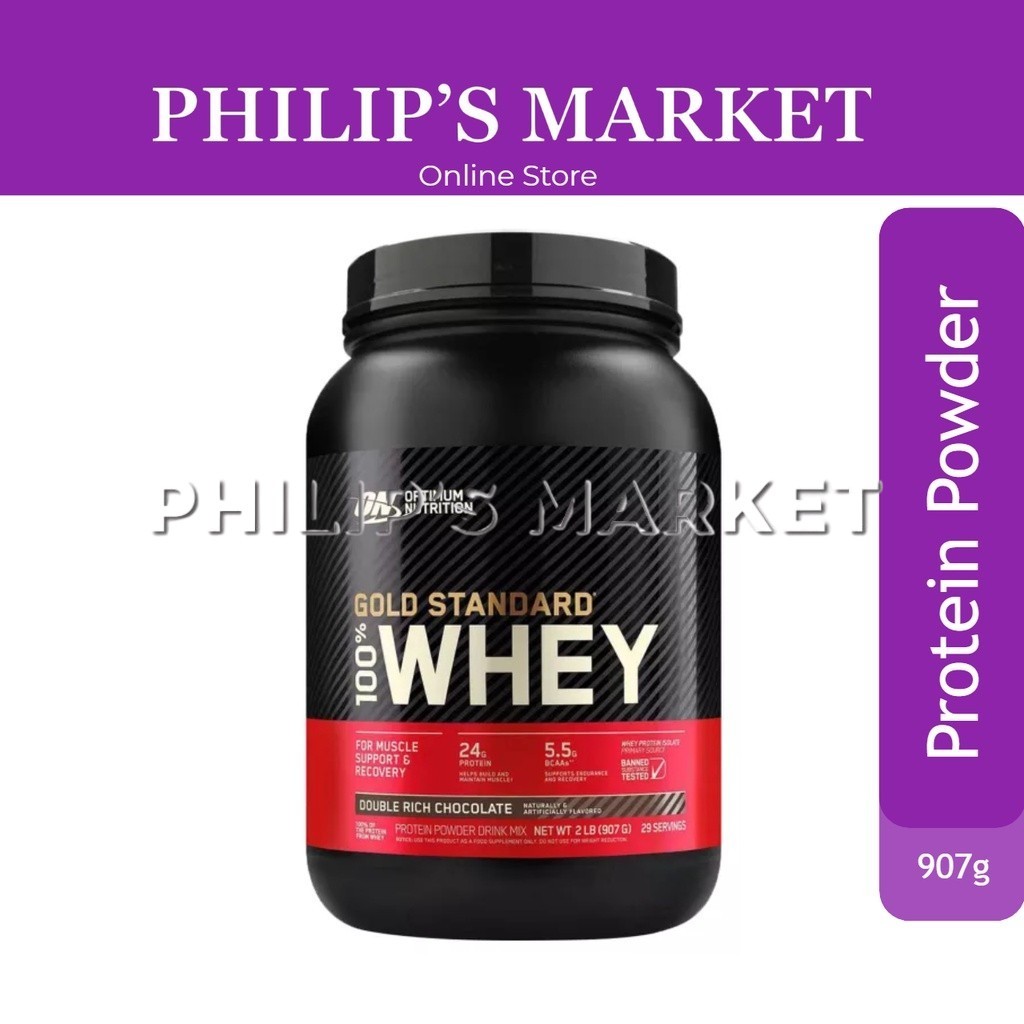 Optimum Nutrition Gold Standard 100 Whey Double Rich Chocolate 909g (Fitness) | Shopee Malaysia