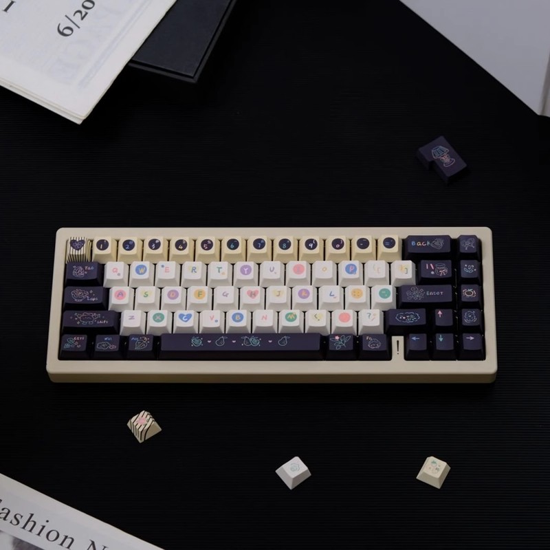【Keycap Only】Sweet Biscuit Keycaps 150 Keys Cherry Profile PBT Dye-sub ...