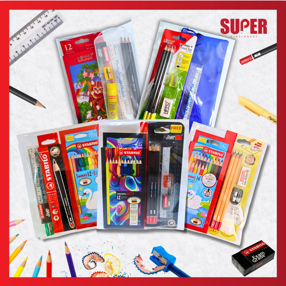 [Super Stationery] Set Hadiah Sekolah/ Stationery School Set Stationery ...