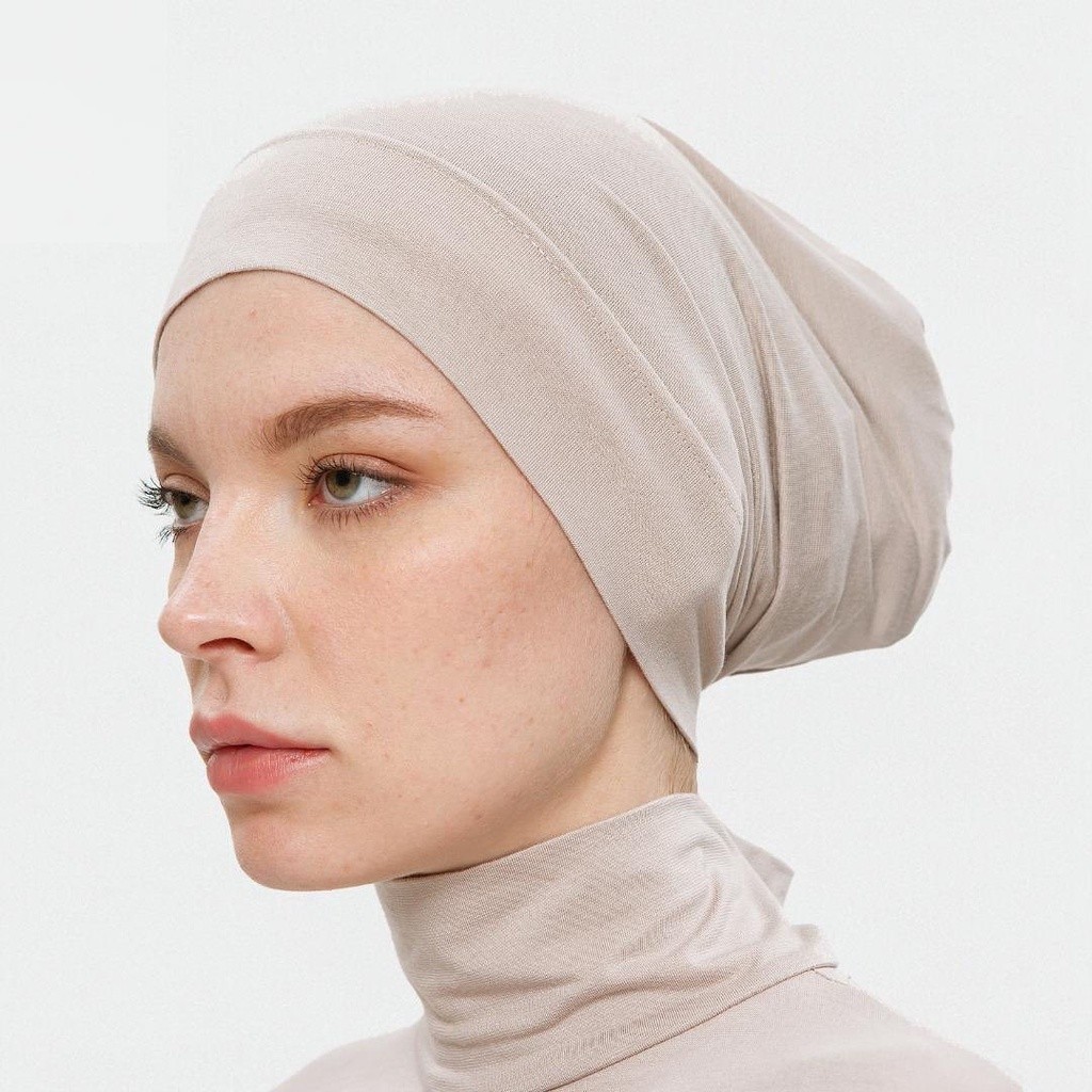 Inner basic Arabic hijab / plain t-shirt ciput / inner hijab / plain ...